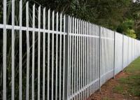 China Powder Coated Iron Wrought Steel Palisade Fence Angle Rail For Safety for sale