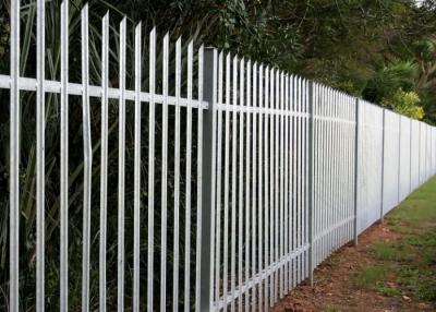 China Powder Coated Iron Wrought Steel Palisade Fence Angle Rail For Safety for sale