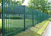 China Hot Dip Galvanized Steel Palisade Fencing European Picket Fence For Schools for sale