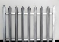 China Powder Coated Black Tubular Steel Galvanised Palisade Fencing Panels For Garden for sale