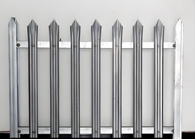 China Powder Coated Black Tubular Steel Galvanised Palisade Fencing Panels For Garden for sale