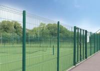 China PVC Coated Welded 3D Curved Triangle Bending Fence For Outdoor Yard 6*8ft for sale
