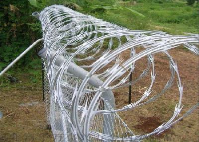 China High Security Galvanized Razor Barbed Wire BTO-22 For Prison And Border Perimeter Protection for sale