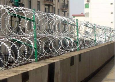 China Secure Razor Coil Barbed Wire Anti Intrusion Durable Perimeter Barrier for sale