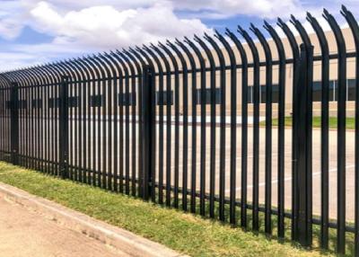 China Secure Industrial Galvanised Steel Palisade Fencing Hot Dip For Commercial Perimeters for sale