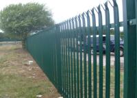 China Secure Industrial Galvanised Steel Palisade Fencing Hot Dip For Commercial Perimeters for sale