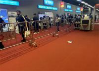China Galvanized Mobile Metal Pedestrian Barriers Crowd Control Event Barriers For Safety for sale