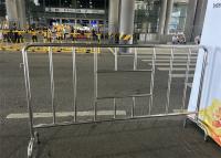 China Quick Assembly Tool Free Crowd Control Barrier Flat Feet Options Steel Event Barricade 1.0x1.5m for sale