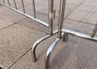 China Steel Reinforced High Security Crowd Control Barrier ISO CE Certified Heavy Duty Barricade 1.1x2m for sale