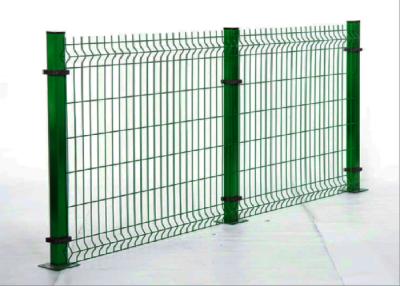 China 3D Security Fence Panel V Rib Curved Mesh Optimized For Logistics for sale