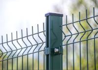 China Architectural 3D Curved Metal Security Fencing Color Match Powder Coating for sale