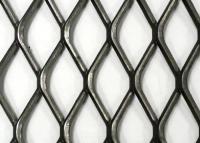 China Flattened Black Sheet Expanded Stainless Steel Mesh For Building Projects 1.25*2.5m for sale