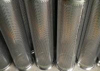 China Stainless Steel Slotted / Round Hole Perforated Metal Mesh Sheet For Industrial Filters for sale