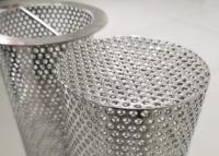 China Stainless Steel Slotted / Round Hole Perforated Metal Mesh Sheet For Industrial Filters for sale