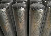 China Stainless Steel Slotted / Round Hole Perforated Metal Mesh Sheet For Industrial Filters for sale