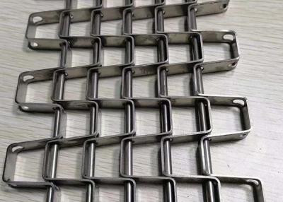 China Stainless Steel Flat Wire Conveyor Belt Honeycomb Belt For Can Washing Cooling Baking for sale