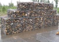 China Galfan Gabion Cage Gabion Mesh for Retaining Wall Flood Control 2*1*1m for sale