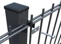 China Standard Horizontal Double Wire Fence Panel For Added Strength And Stability for sale