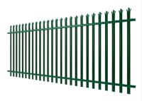 China Anti Intrusion Steel Palisade Fence For Controlled Perimeter And Clear Boundary Signaling for sale