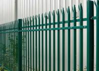China Steel Palisade Fence With Matching Gate And Accessories For Controlled Access Projects for sale