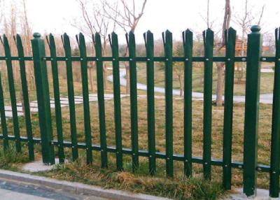 China Powder Coated Steel Palisade Fence For Public Site Boundary And Controlled Access for sale