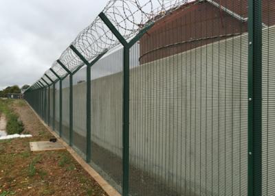 China Clean Scenery Guardrail 358 Security Fencing with Barbed Wire 6*10ft for sale