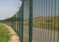 China Green Color 358 Security Fence with Y Post Razor Wire Safety Guard 2*2.5m for sale