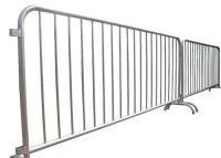 China Powder Coated Steel Concert Crowd Control Barrier Event Barricade Safety Reflectors 1.1x2.2m for sale