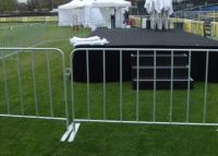 China Powder Coated Interlocking Steel Crowd Control Barrier Event Safety Barricade 1.1x2.2m for sale