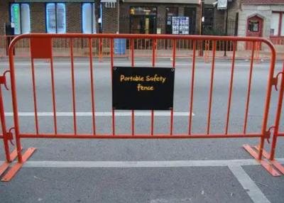China Powder Coated Interlocking Steel Crowd Control Barrier Event Safety Barricade 1.1x2.2m for sale