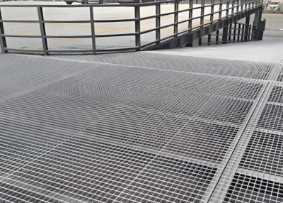 China Steel Grating Stair Treads Serrated 32x5mm Powder Coated Staircase Panel Safety for sale