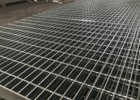 China Heavy Duty Steel Grating Stair Treads 45x5mm Hot Dip Galvanized Mine Staircase Step for sale