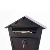 China Wall Mount Locking Mailbox Horizontal Triangular Security Mailbox Waterproof Vertical Drop Mail Box Outdoor with Key for sale
