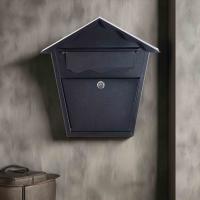 China Wall Mount Locking Mailbox Horizontal Triangular Security Mailbox Waterproof Vertical Drop Mail Box Outdoor with Key for sale