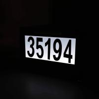 China Post Mount Mailbox 2 Lighting Modes Solar Numbers Light Large Capacity Infrared Sensor Illuminated at Night Numbers Mail Box for sale