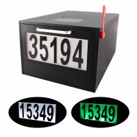 China Post Mount Mailbox 2 Lighting Modes Solar Numbers Light Large Capacity Infrared Sensor Illuminated at Night Numbers Mail Box for sale