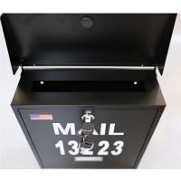 China Wall Mount Locking Mailbox Large Capacity Security House Numbers Mailbox Waterproof Vertical Drop Mail Box Outdoor with Keys for sale