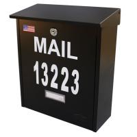 China Wall Mount Locking Mailbox Large Capacity Security House Numbers Mailbox Waterproof Vertical Drop Mail Box Outdoor with Keys for sale