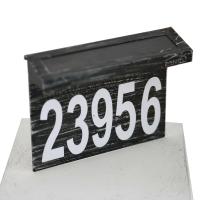 China Solar House Numbers Light Address Sign for House or Yard Light up House Numbers at Night Waterproof Metal Plaque Outdoor Lights for sale
