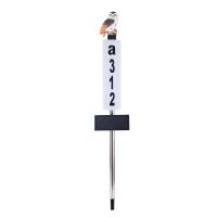 China Solar House Numbers Light Stake Sensor Solar Panel Address Sign for House Yard Light up House Numbers Night Metal Plaque Lights for sale