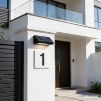 China Solar Lights Outdoor for House Numbers Outdoor Solar Light for Address Sign Plate Wall Light for Home,Garden,Patio and Yard for sale