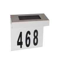 China Solar House Numbers Light Address Sign for House or Yard Light up House Numbers at Night Waterproof Metal Plaque Outdoor Lights for sale