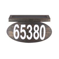 China Solar House Numbers Light Address Sign for House or Yard Light up House Numbers at Night Waterproof Metal Plaque Outdoor Light for sale