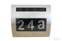 China Solar House Numbers Light Address Sign for House or Yard Light up House Numbers at Night Waterproof Metal Plaque Outdoor Light for sale