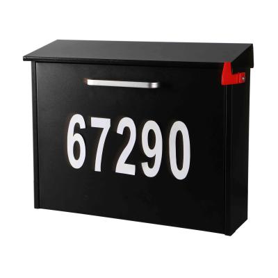 China Wall Mount Locking Mailbox Code Lock Large Capacity House Numbers Security Password Waterproof Vertical Drop Package Delivery for sale