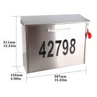 China Wall Mount Locking Mailbox Code Lock Large Capacity Security Password Lock Mailbox Outside Waterproof Vertical Drop Mail Box for sale