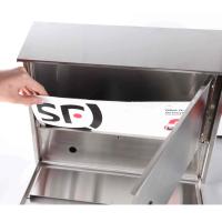 China Wall Mount Locking Mailbox Code Lock Large Capacity Security Password Lock Mailbox Outside Waterproof Vertical Drop Mail Box for sale