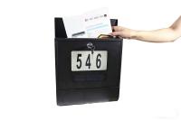 China Solar Powered Wall Mount Mailbox with LED Light Weatherproof & Modern Design Easy Installation Weather Resistant Energy Saving for sale