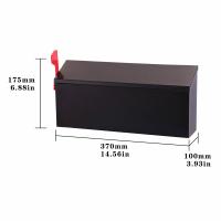 China Post Mount Locking Mailbox with Code Lock Large Capacity Security Password Metal Waterproof Vertical Drop Mail Box Outdoor for sale