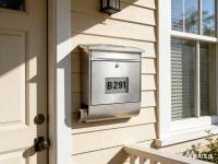 China Solar Powered Wall Mount Mailbox with LED Light Weatherproof Modern Design Easy Installation Weather Resistant Energy Saving for sale
